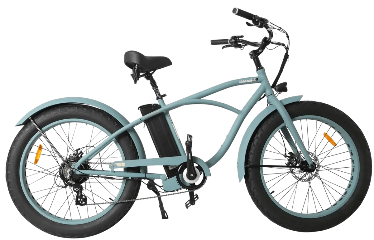 SEARCH FOG BLUE - ELECTRIC BEACH CRUISER FATBIKE | Voltaway
